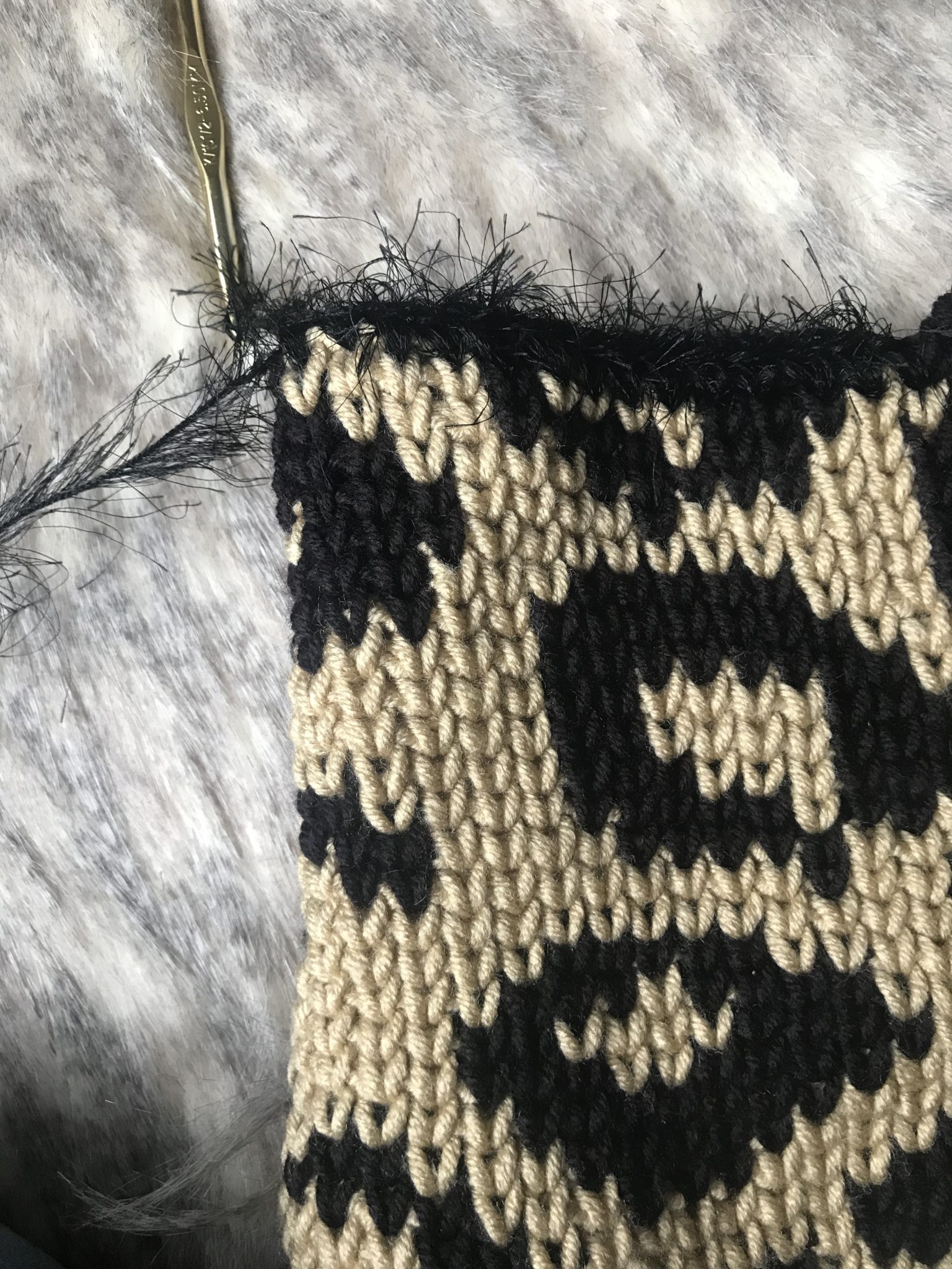 How to Crochet a Leopard Print Scarf - Crafting for Weeks
