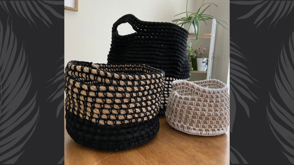 How to Crochet a Rope Basket - Free Pattern & Tutorial - Crafting for Weeks
