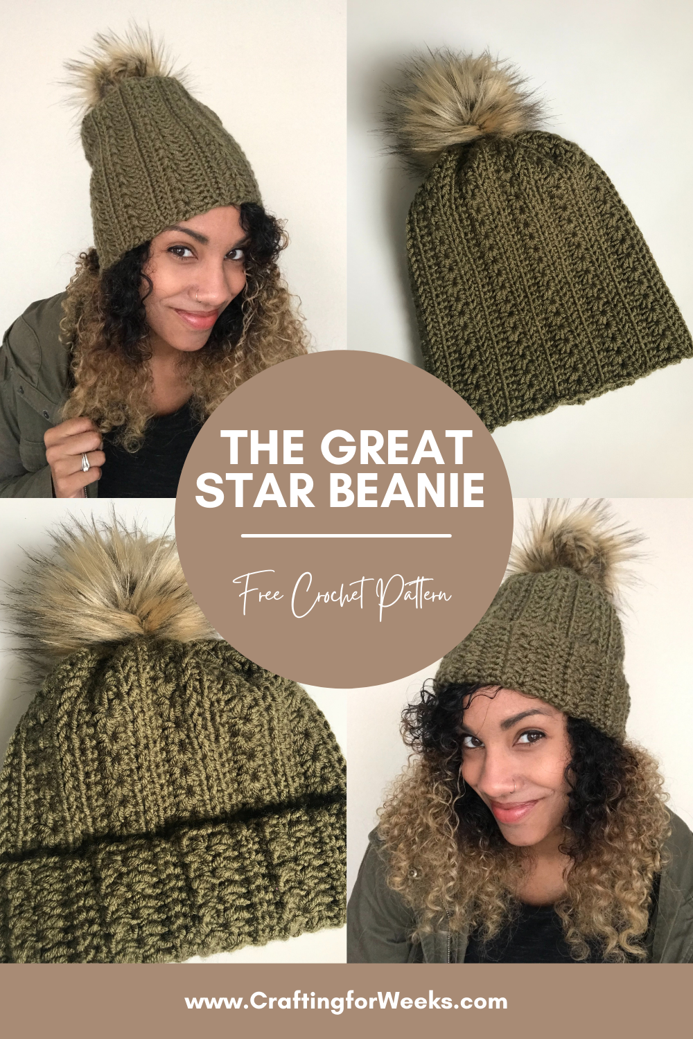 How to Crochet a Star Stitch Beanie - Crafting for Weeks