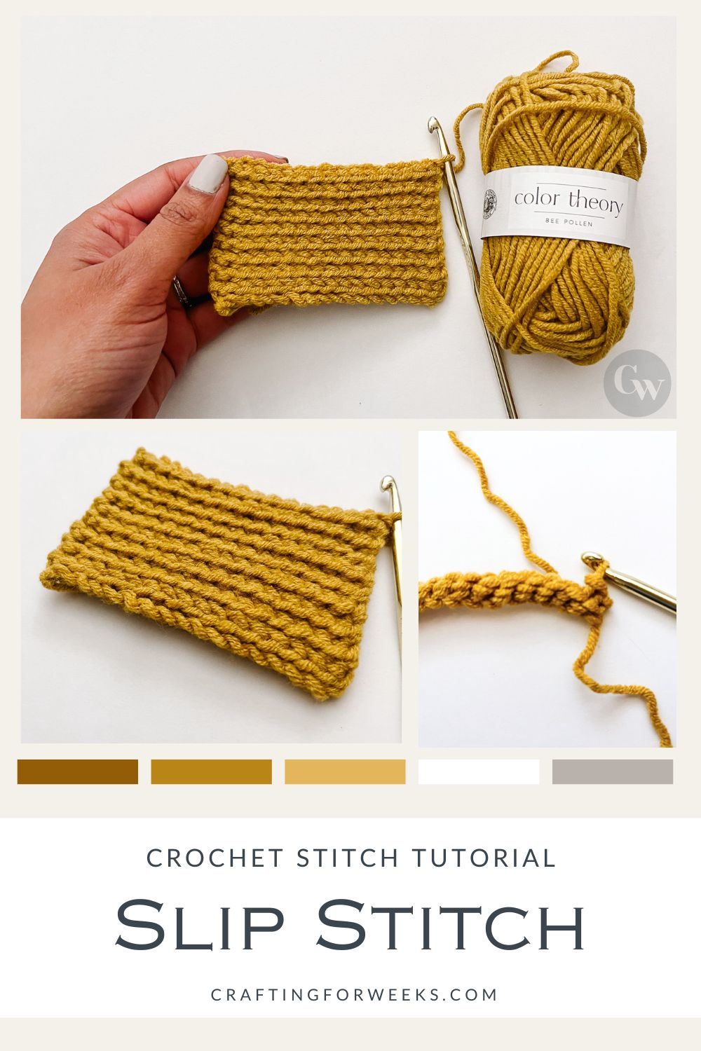 How to Slip Stitch (sl st) in Crochet - Crafting for Weeks